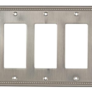 Richelieu Hardware BP86111195 Traditional 3-Gang Decora Wall Plate, Brushed Nickel