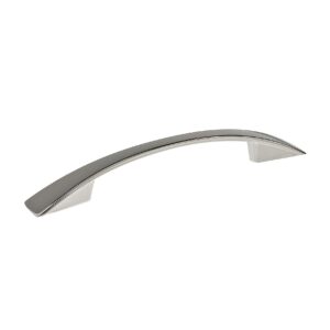 richelieu hardware bp82196180 silverthorn collection 3 3/4-inch (96 mm) center-to-center polished nickel modern arched cabinet and drawer pull handle for kitchen, bathroom, and furniture