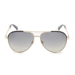 Kate Spade Sunglasses (Safilo Group) Women's Amarissa Aviator Sunglasses, Gold Black/Dark Gray Shaded, 59 mm