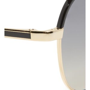 Kate Spade Sunglasses (Safilo Group) Women's Amarissa Aviator Sunglasses, Gold Black/Dark Gray Shaded, 59 mm