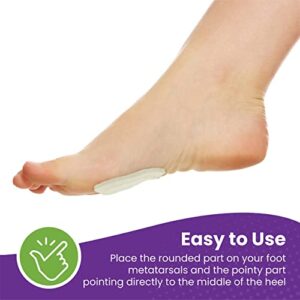 Metatarsal Felt Foot Pad Skived Cut (1/4" Thick) - 6 Pairs (12 Pieces)