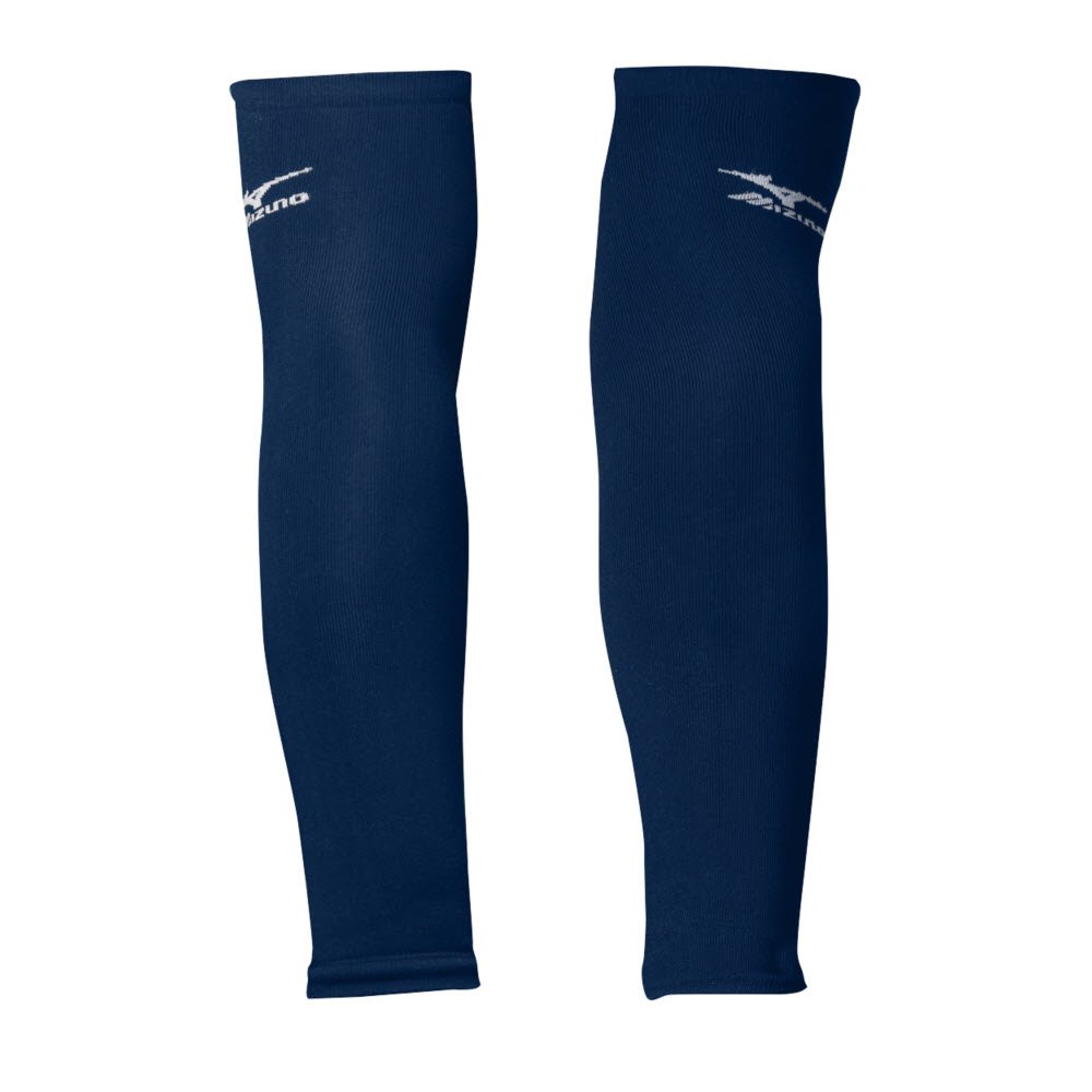 Mizuno Arm Sleeves, Navy, OSFM