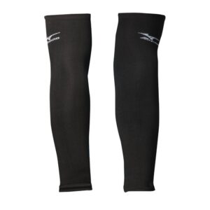 mizuno arm sleeves, black, osfm