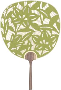 shiomi fan 1131 fan juraku (green) double-sided watermark, 1131, 11.0 x 16.5 inches (28 x 42 cm)