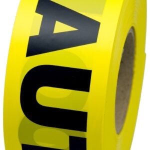 INCOM Manufacturing: Yellow CAUTION Tape Barrier- Safety Warning Tape, 3 Inch x 1000 Feet, (76.2 Millimeters x 304.8 Meters)