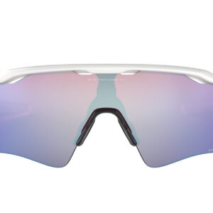 Oakley Men's OO9208 Radar EV Path Rectangular Sunglasses, Polished White/Prizm Snow Sapphire Iridium, 38 mm