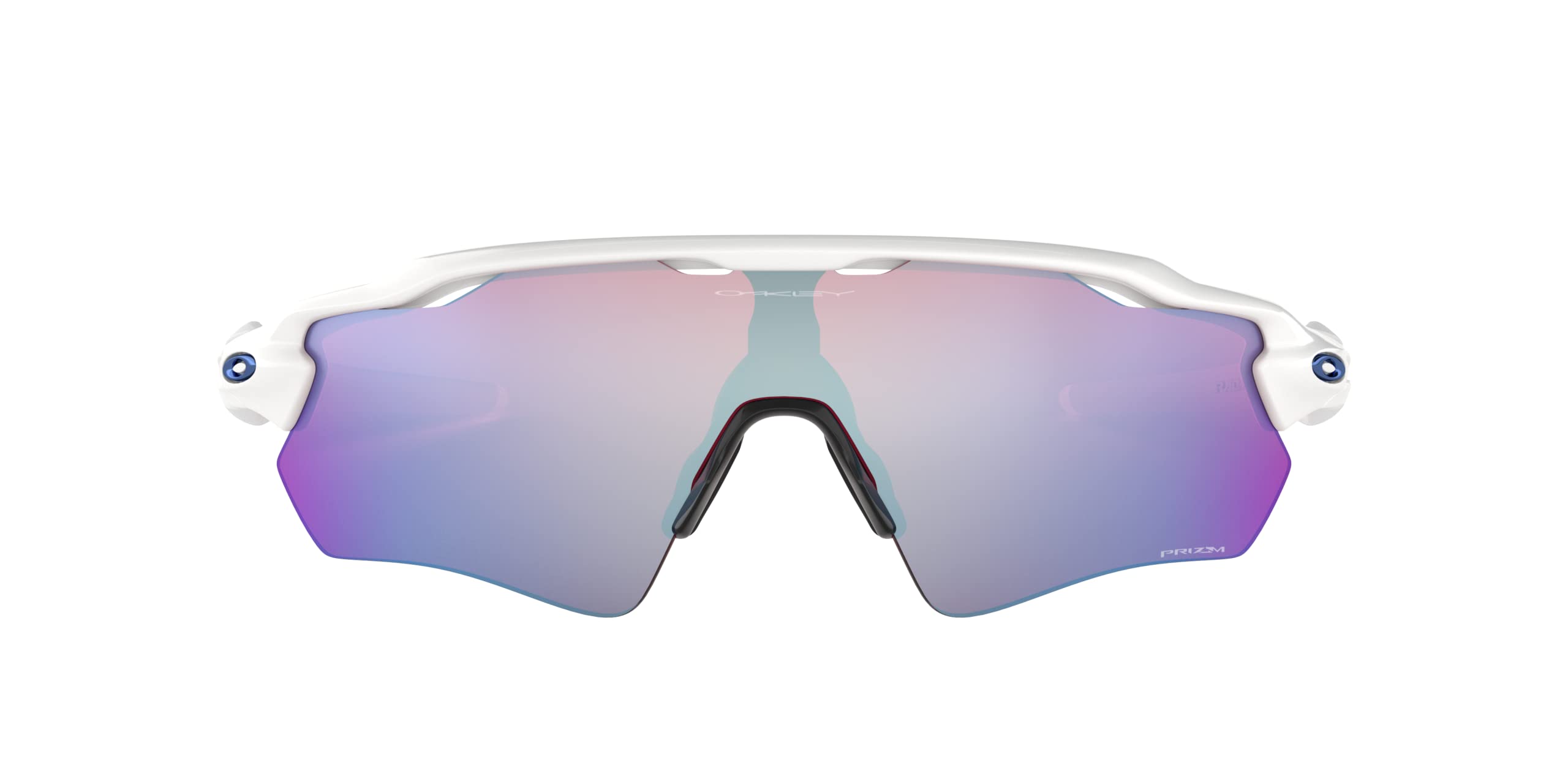 Oakley Men's OO9208 Radar EV Path Rectangular Sunglasses, Polished White/Prizm Snow Sapphire Iridium, 38 mm