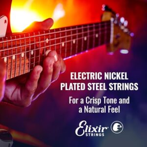 Elixir Strings, Electric Guitar Strings, Nickel Plated Steel with OPTIWEB Coating, Longest-Lasting Crisp Tone with Comfortable Feel, 7 String Set, Light 10-56