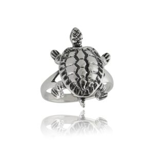 fashionjunkie4life sterling silver turtle ring, sizes 6-9, tortoise rings (9)