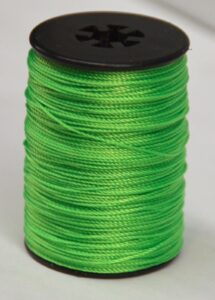 flo fluorescent green bcy nock & peep bow string serving bowstring nylon