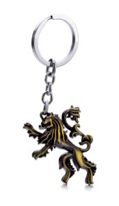 reindear game of thrones house sigil crest metal keychain