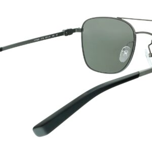 Salvatore Ferragamo Rectangular Sunglasses SF158S 015 Gunmetal/Black 53mm 158