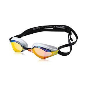 speedo unisex-adult swim goggles speed socket 2.0, vapor mirrored