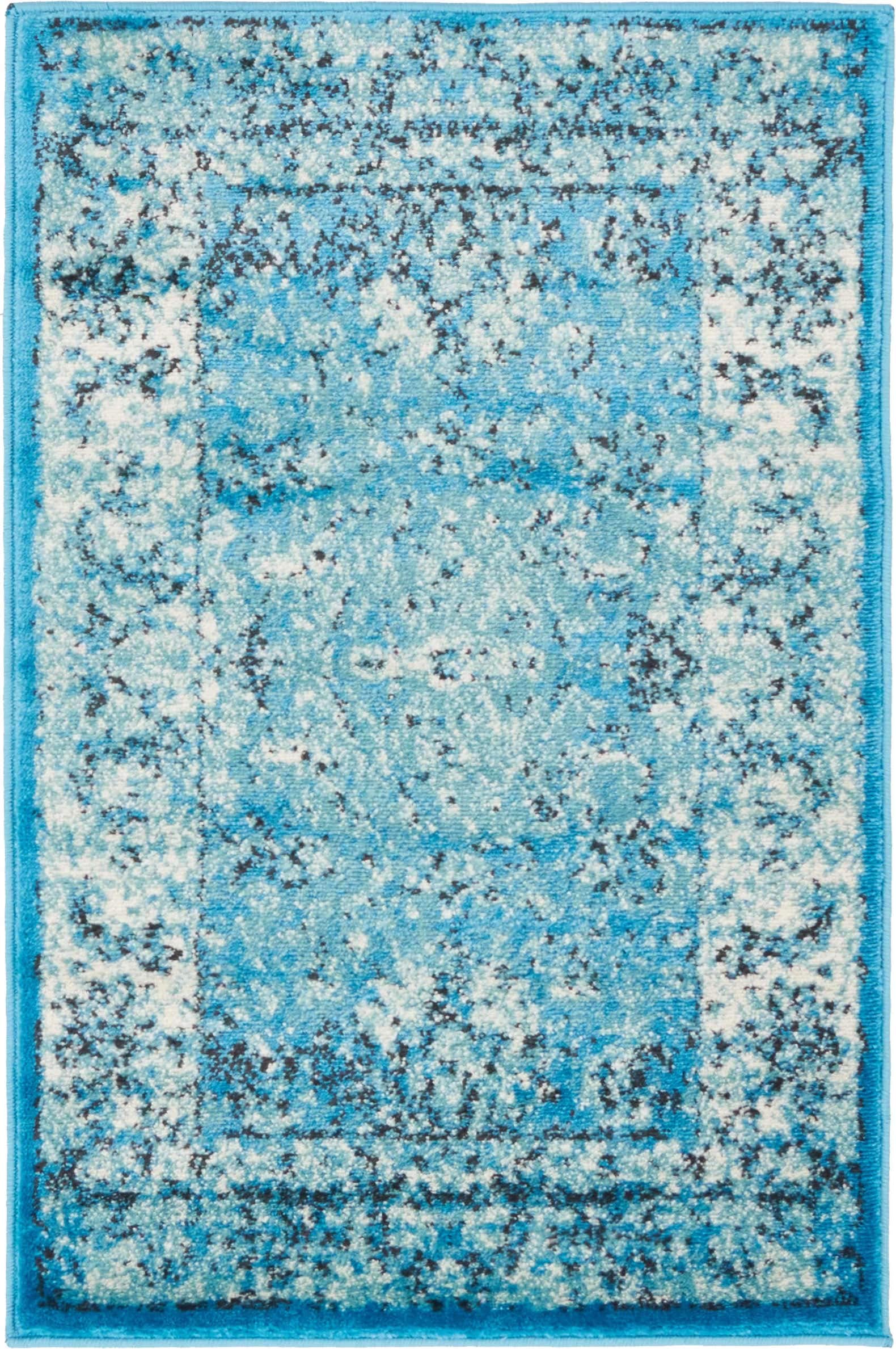 Unique Loom Imperial Collection (2' 0 x 3' 0 Rectangular, Turquoise/ Ivory)