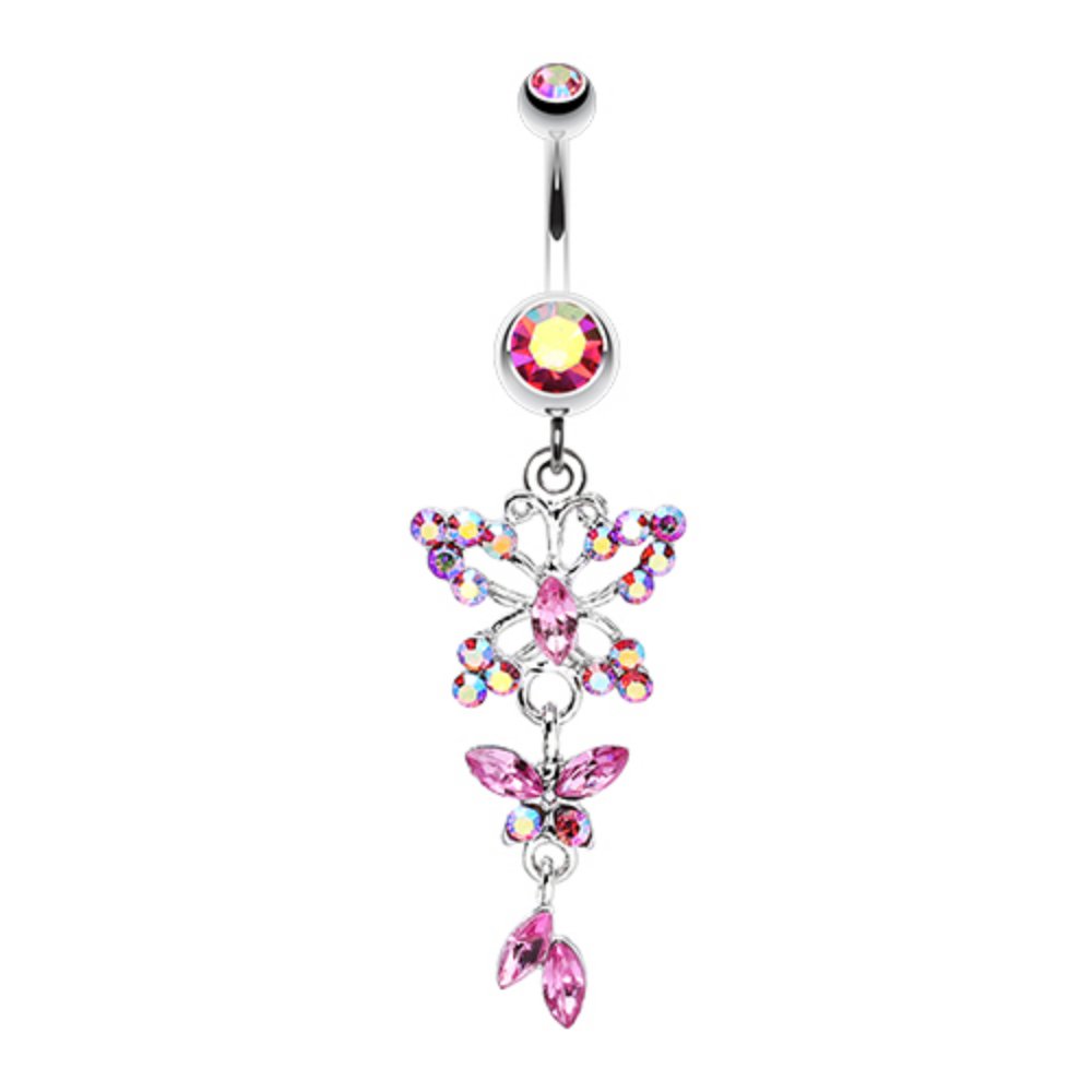 Glam Butterfly Fall Fancy WildKlass Belly Button Ring