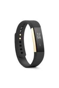 fitbit alta fitness tracker, special edition gold, black, large (us version)