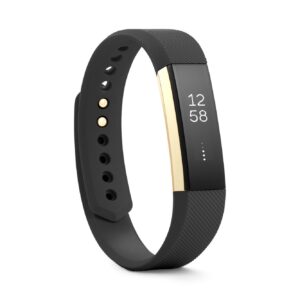 Fitbit Alta Fitness Tracker, Special Edition Gold, Black, Large (US Version)