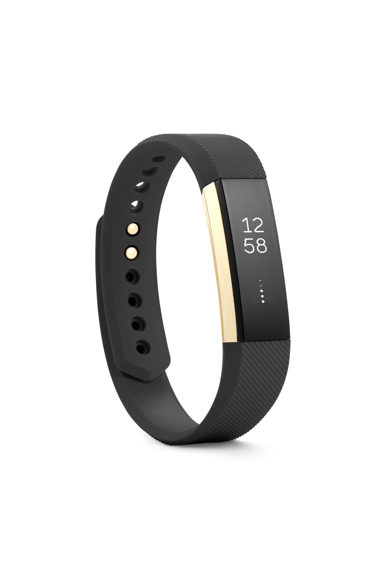 Fitbit Alta Fitness Tracker, Special Edition Gold, Black, Large (US Version)