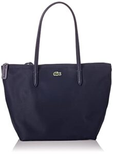 lacoste women's l.12.12 small tote bag shoulder handbag, eclipse, one size