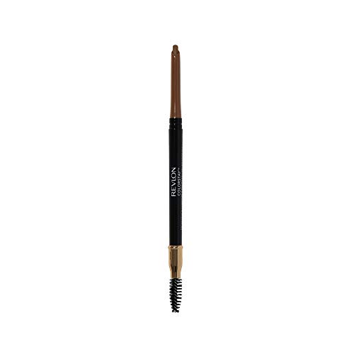 Revlon ColorStay Eyebrow Pencil with Spoolie Brush, Waterproof, Longwearing, Angled Tip Applicator for Perfect Brows, 210 Soft Brown, 0.021 oz