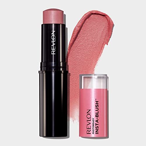 Revlon Blush Stick, PhotoReady Insta-Blush Face Makeup with Cream to Powder Formula, High Impact Color, Moisturizing Creamy Formula, 320 Berry Kiss, 1.15 Oz