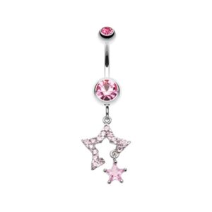 twinkling stars wildklass belly button ring