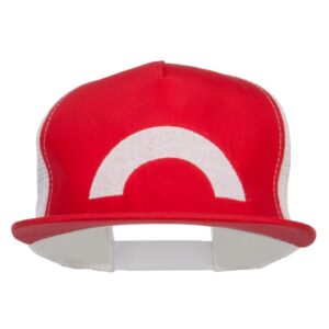 ash ketchum xy series embroidered cap - red white osfm