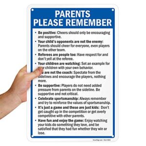 smartsign “parents please remember” playground rules sign | 12" x 18" aluminum