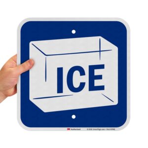 smartsign "ice cube" sign | 12" x 12" aluminum