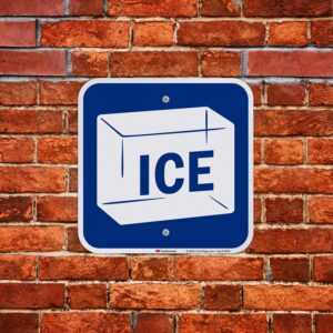 SmartSign "Ice Cube" Sign | 12" x 12" Aluminum