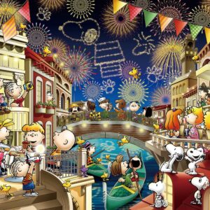 EPOCH 1000 piece glow jigsaw PEANUTS Snoopy Fireworks (50x75cm)