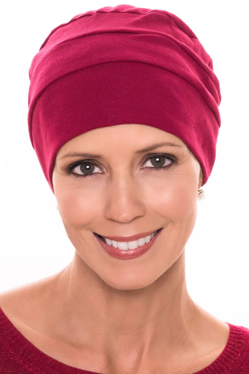 Headcovers Unlimited 100% Cotton Three Seam Turban | Chemo Turbans for Cancer Patients Royal Blue Heather