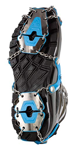 Yaktrax Summit Heavy Duty Traction Cleats with Carbon Steel Spikes for Snow and Ice (1 Pair), Large, Black, Small 08442