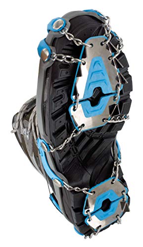 Yaktrax Summit Heavy Duty Traction Cleats with Carbon Steel Spikes for Snow and Ice (1 Pair), Large, Black, Small 08442