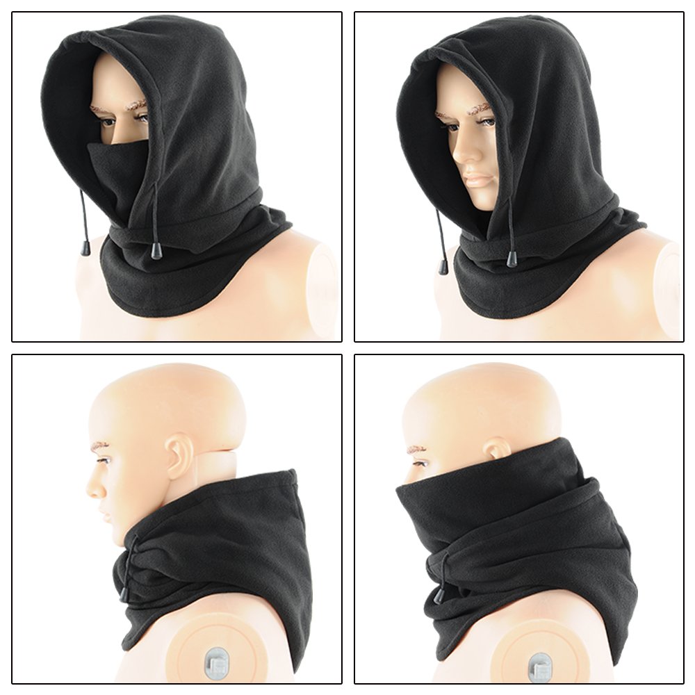 Anomasu Tactical Heavyweight Balaclava Outdoor Sports Mask Black