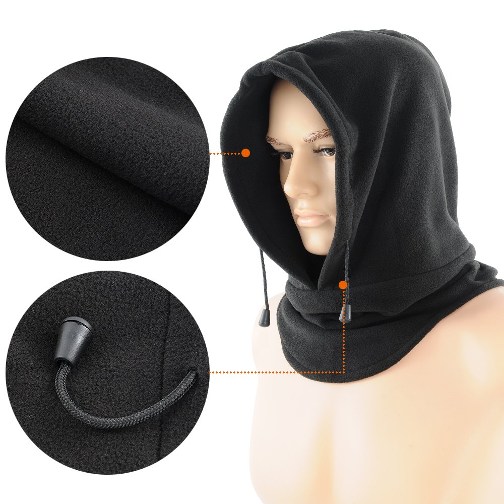 Anomasu Tactical Heavyweight Balaclava Outdoor Sports Mask Black