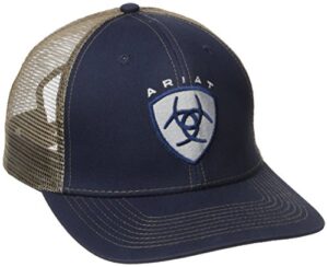 ariat men's navy center logo, one size