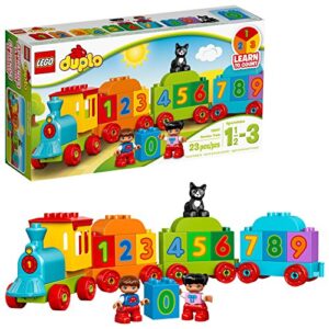 lego duplo my first number train 10847 learning and counting train set building kit and educational toy for 2-5 year olds (23 pieces)