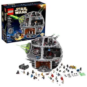 lego star wars death star 75159 space station building kit with star wars minifigures for kids and adults (4016 pieces)