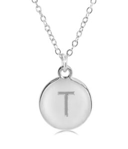 weiss monogram necklace - with crystal and signature on reverse, 18"-21" (t)