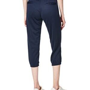 Rawlings Sporting Goods Womens Low-Rise Belted Pant; 150 Cloth, Navy, Small