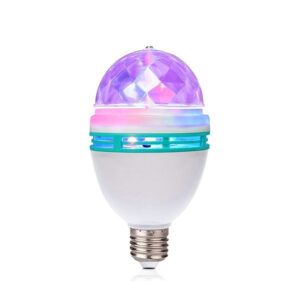 trendbox e27 3w led full color rotating auto crystal ball bulb ac 85-260v mini party light lamp energy saving disco dj