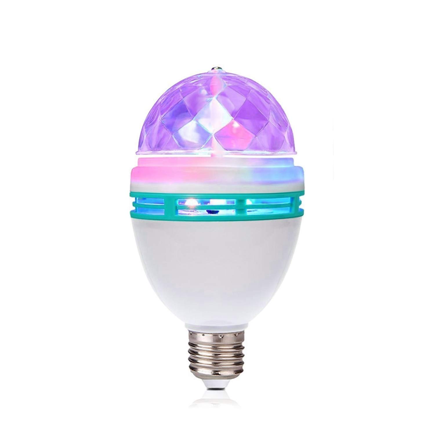 TRENDBOX E27 3W LED Full Color Rotating Auto Crystal Ball Bulb AC 85-260V Mini Party Light Lamp Energy Saving Disco DJ