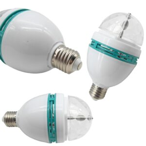 TRENDBOX E27 3W LED Full Color Rotating Auto Crystal Ball Bulb AC 85-260V Mini Party Light Lamp Energy Saving Disco DJ