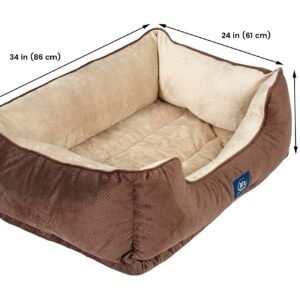 Serta Ortho Cuddler Pet Bed, Mocha