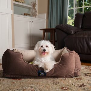 Serta Ortho Cuddler Pet Bed, Mocha