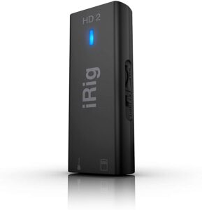 ik multimedia irig hd 2 guitar audio interface for iphone, ipad, mac, ios and pc with usb-c, lightning and usb cables and 24-bit, 96 khz music recording