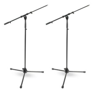 DR Pro Tripod Mic Stand with Telescoping Boom - 2 Pack