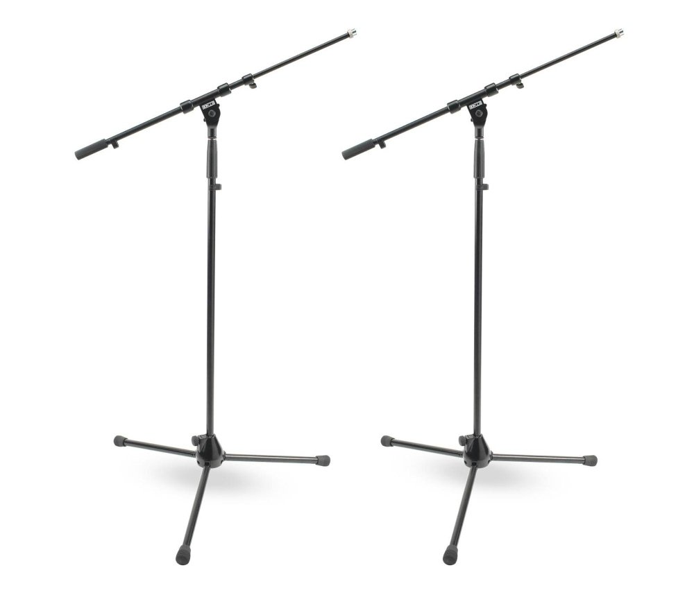 DR Pro Tripod Mic Stand with Telescoping Boom - 2 Pack