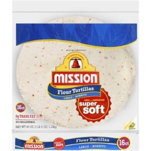 mission flour tortillas large burrito (16 ct.) (pack of 2)